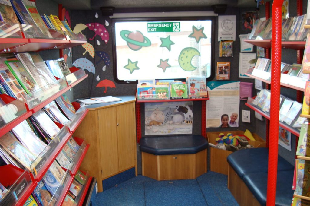 Mobile libraries and outreach vehicles for community services
